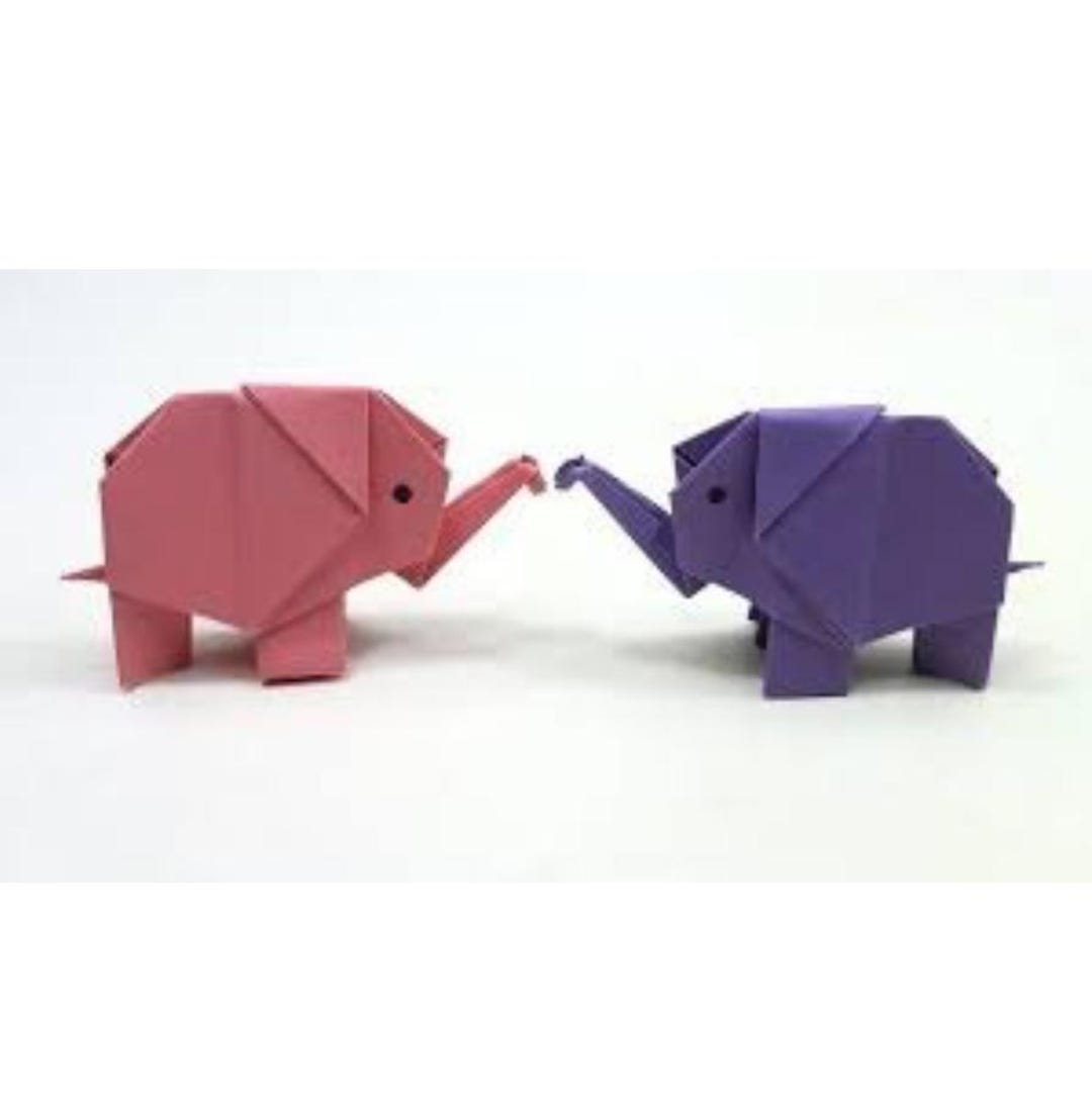Origami Elephant - Color Variation - Standing - Etsy