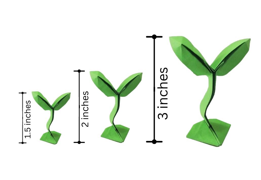 Origami Plant Sprout - Etsy