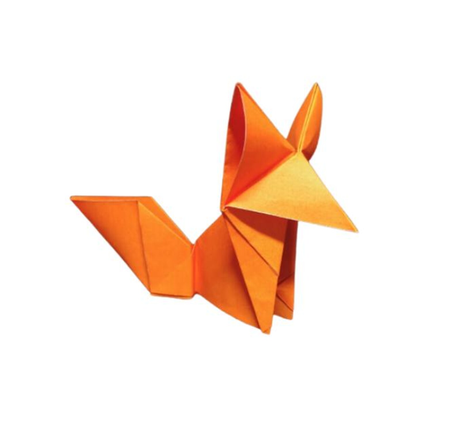 Origami Paper Fox - Color and Size Variation - Handmade - Premade - Etsy