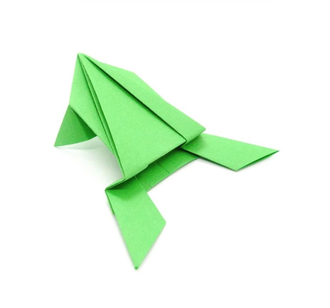 Origami Jumping Frog - Simple - Matte Origami Paper - 2 Inch/3inch ...