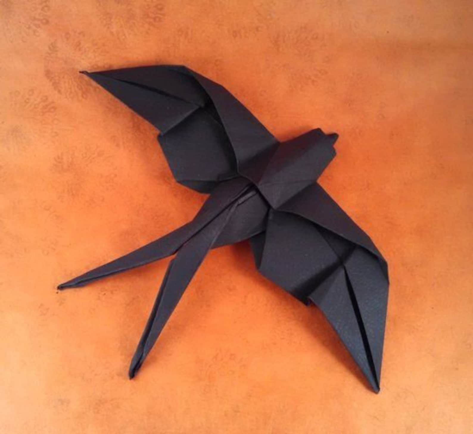 Origami Swallow Paper Bird - Etsy