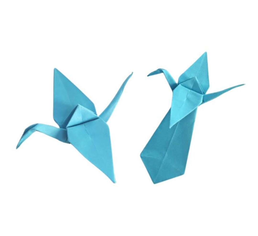 Origami Crane Bookmark - Variations in Color - Standing Crane - Etsy
