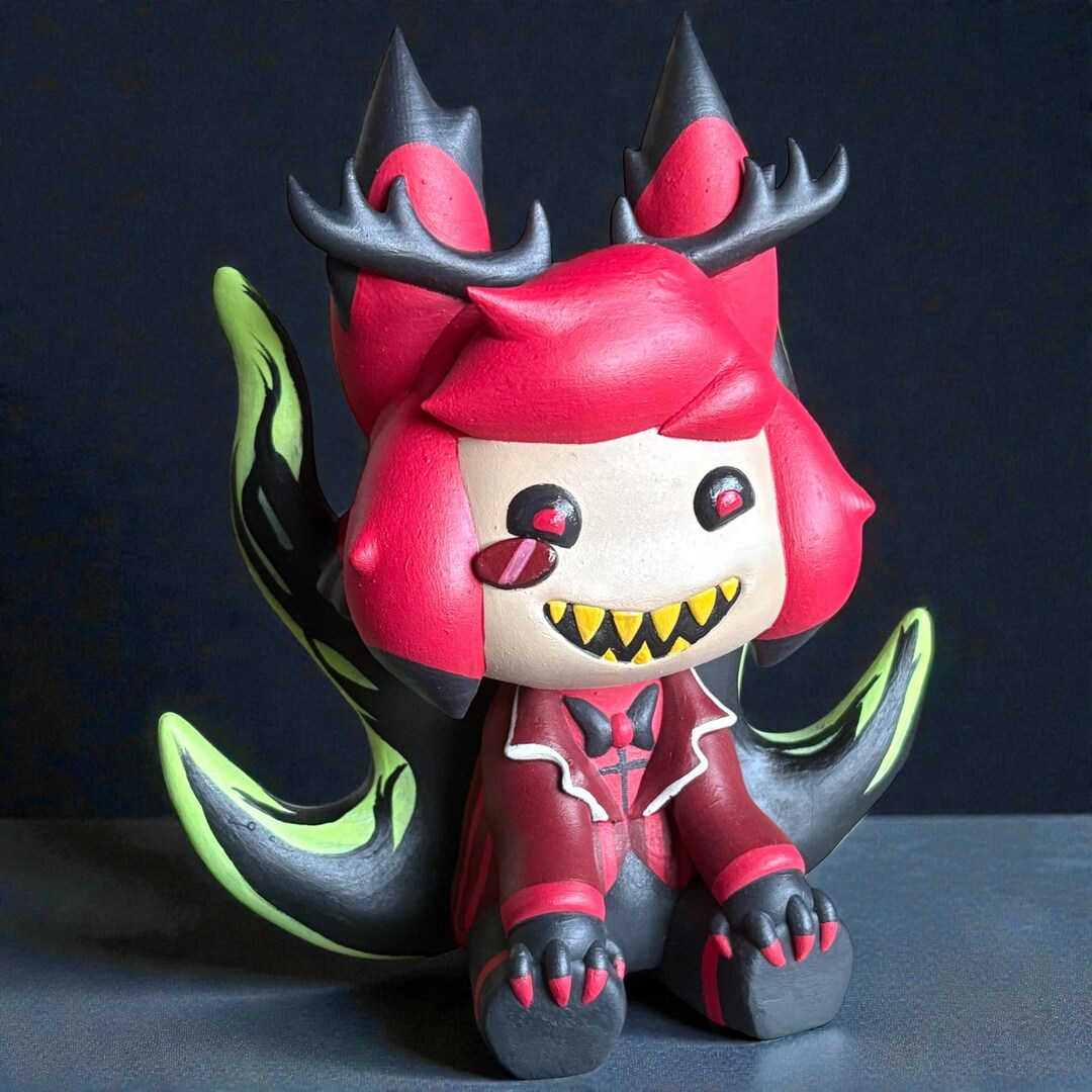 Made to Order Handpainted 3D Printed Chibi Radio Demon - Etsy