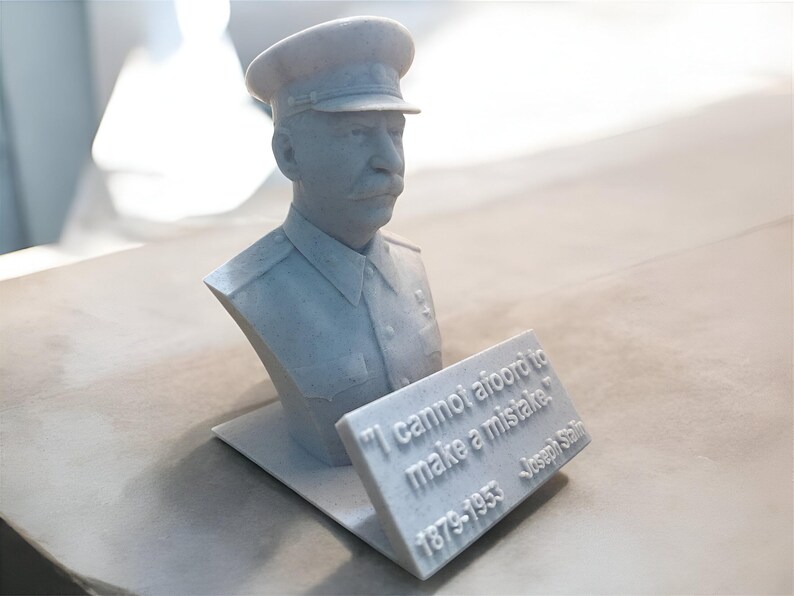 Joseph Stalin Bust – 4 Inch Statue, Historical Figure, Collectible ...