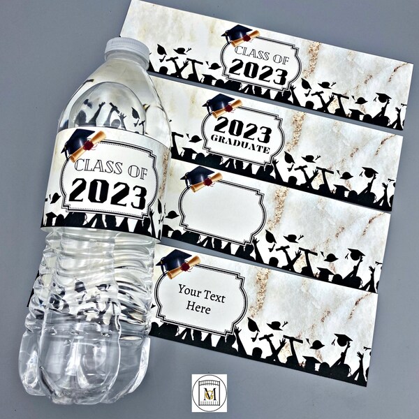 Graduation Water Bottle Label - Etsy