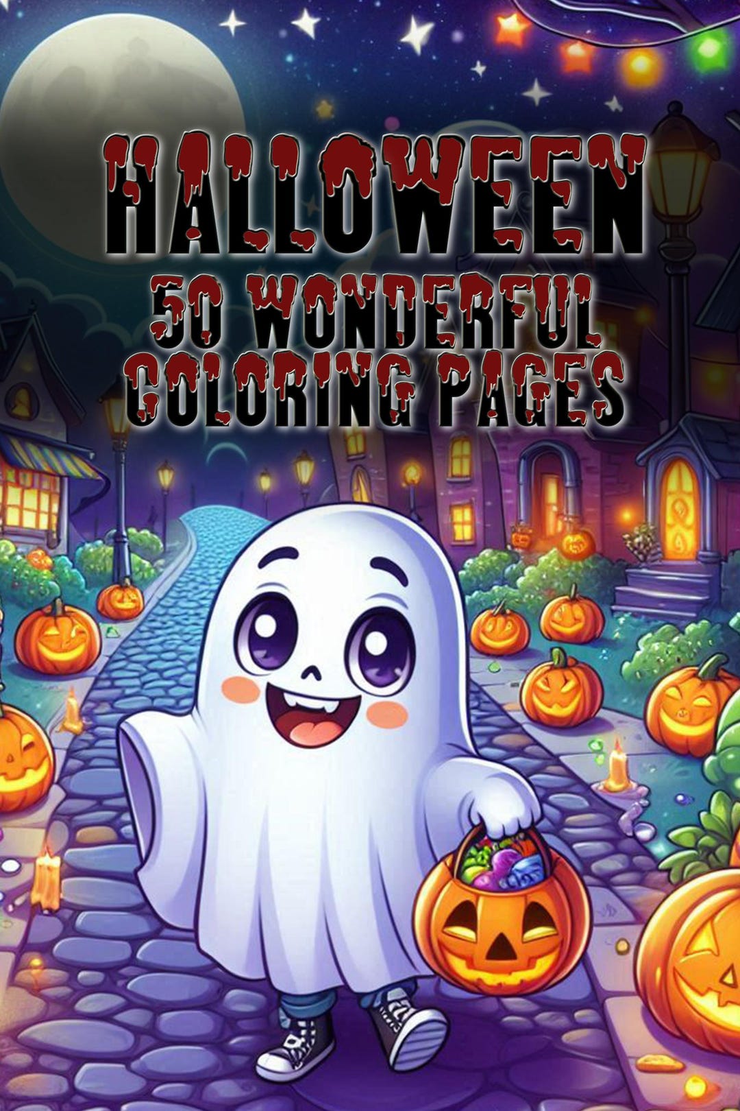 Halloween - 50 Pages Coloring Pages, Instant PDF Download–printable ...