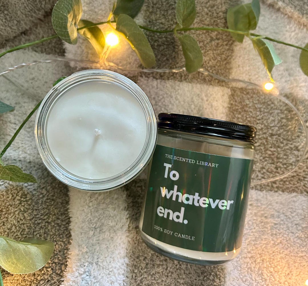 To Whatever End, TOG Book Candle - Etsy