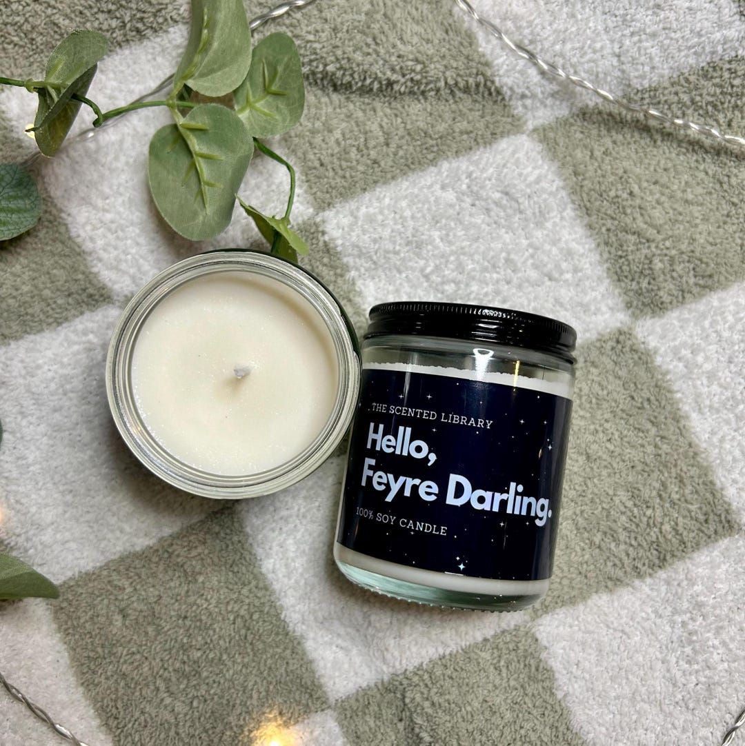 Hello Feyre Darling Rhysand ACOTAR Candle - Etsy