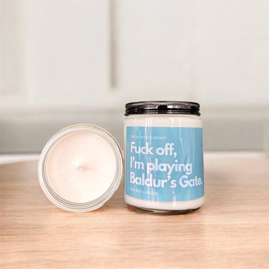 Fuck off Im Playing Baldur’s Gate Candle - Etsy
