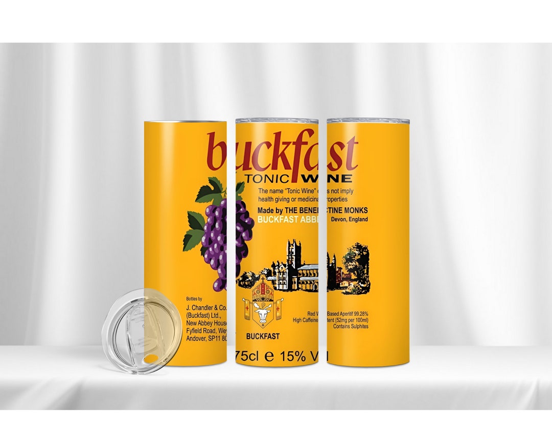 20oz Sublimation Thermal Buckfast Drink Tumbler Cup Gift Hot and Cold ...