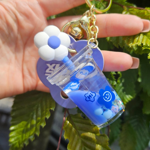 Liquid Keychain - Etsy