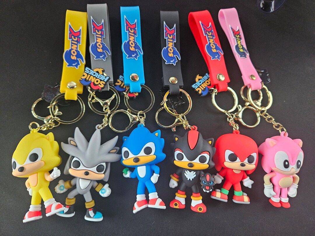 Sonic/ Sonic the Hedgehog/ Cartoon Gift / Keychains /keyrings/ - Etsy ...