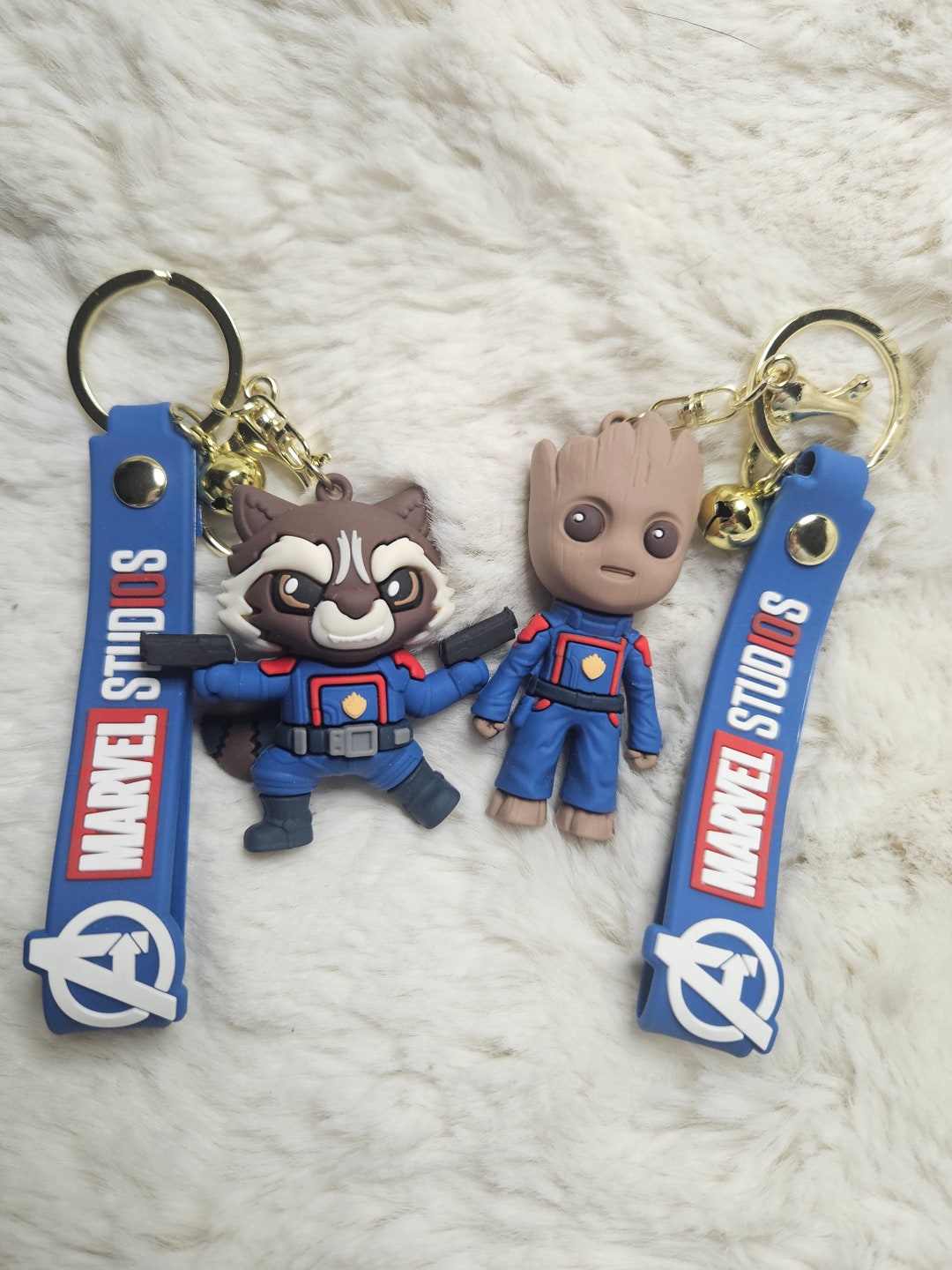 Marvel Groot Rocket Keychain Keyring Characters Marvel Movie Groot and ...