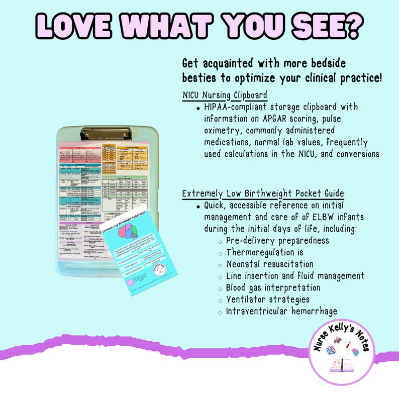 Complete NICU Reference Card Pack: Bundle of 13 Wearable Badge Cards ...