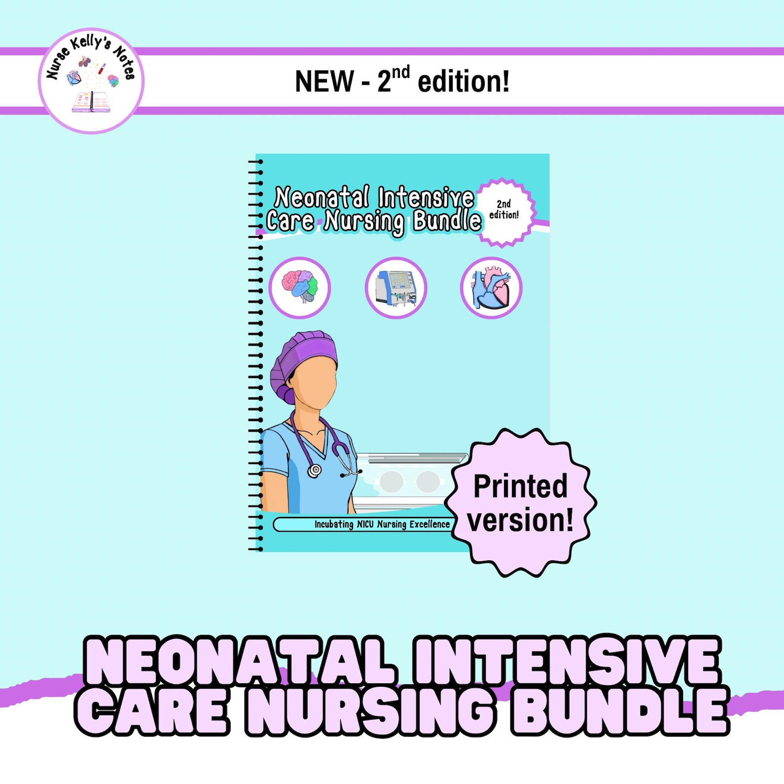 Neonatal Intensive Care Nursing Bundle: Physical Printed Book | Visual ...