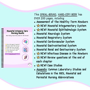 Neonatal Intensive Care Nursing Bundle: Physical Printed Book | Visual ...