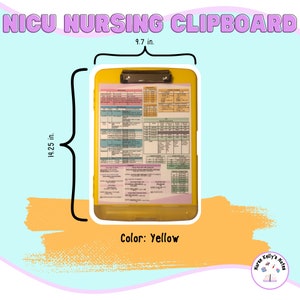 Neonatal ICU Storage Clipboard | Resources for NICU Nurses and Nursing ...