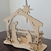 Wooden Nativity Scene, Christmas Nativity Scene Kit, Unfinished DIY ...
