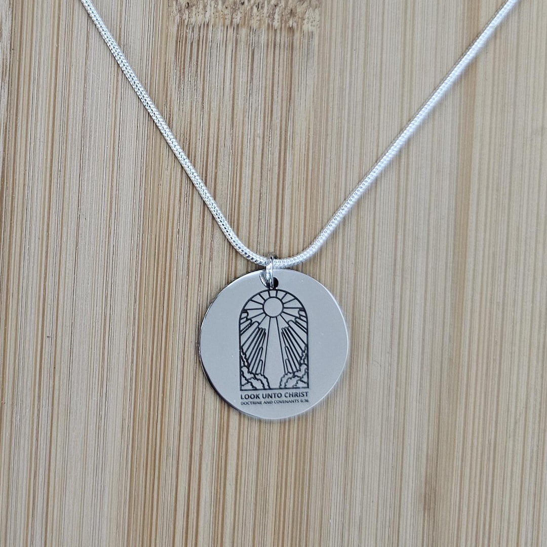 2025 LDS Youth Theme Stainless Steel Necklace: "look Unto Christ" - Etsy