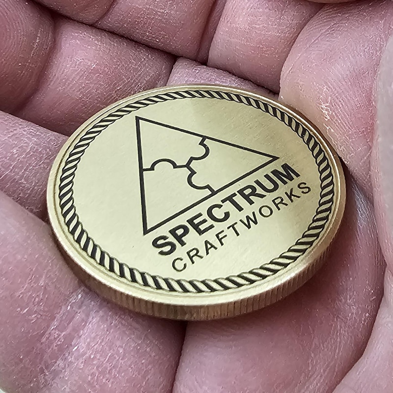 Custom Brass Logo Coins - Etsy