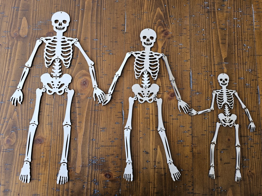 Plywood Halloween Skeleton Family Kit: DIY Decoration - Etsy