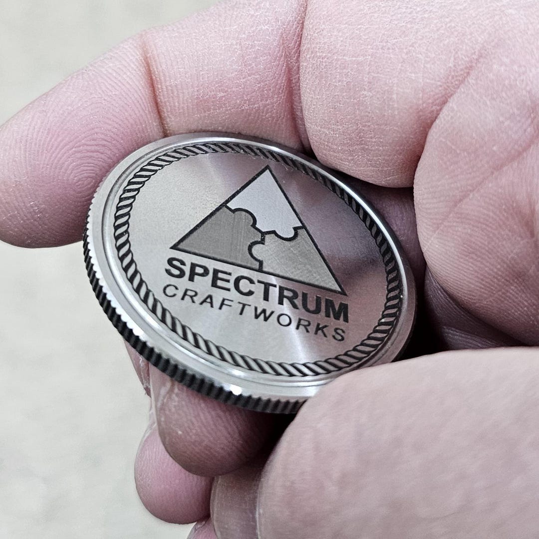 Personalized Challenge Coin: Laser Engraved Stainless Steel, Custom ...