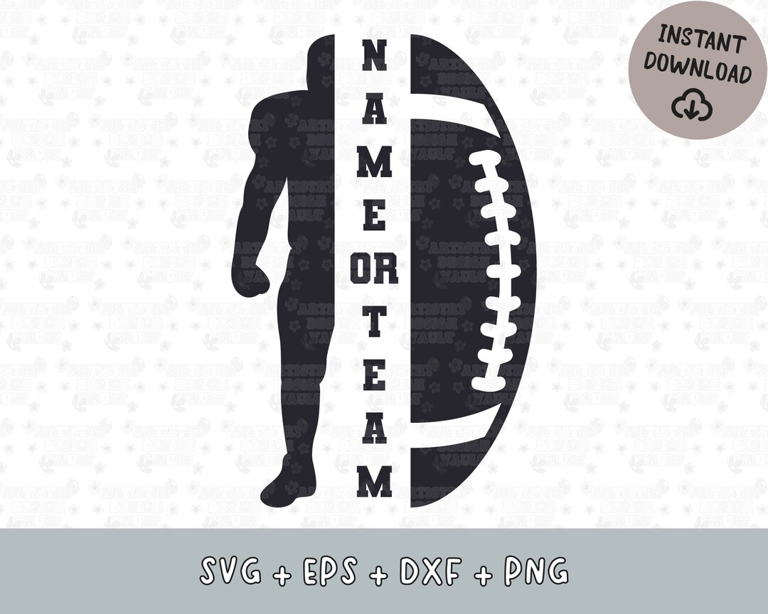 Football Player SVG Awesome Football Player Shirt Design - Etsy