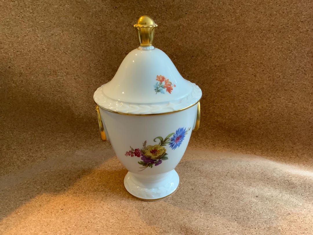 Alboth and Kaiser Gilt Floral Container With Lid. - Etsy