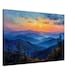 The Blue Ridge Mountains Sunset Slim Canvas Painting is Ideal for a ...