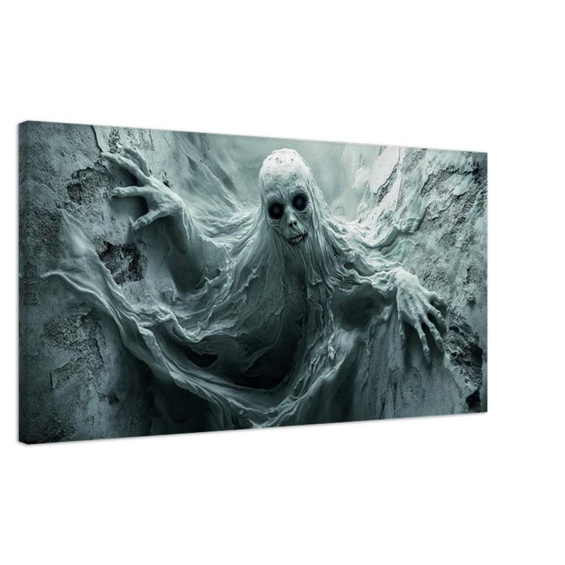Horror Evil Ghost – Haunted Wall Decor for Halloween, Scary 3D Skull ...