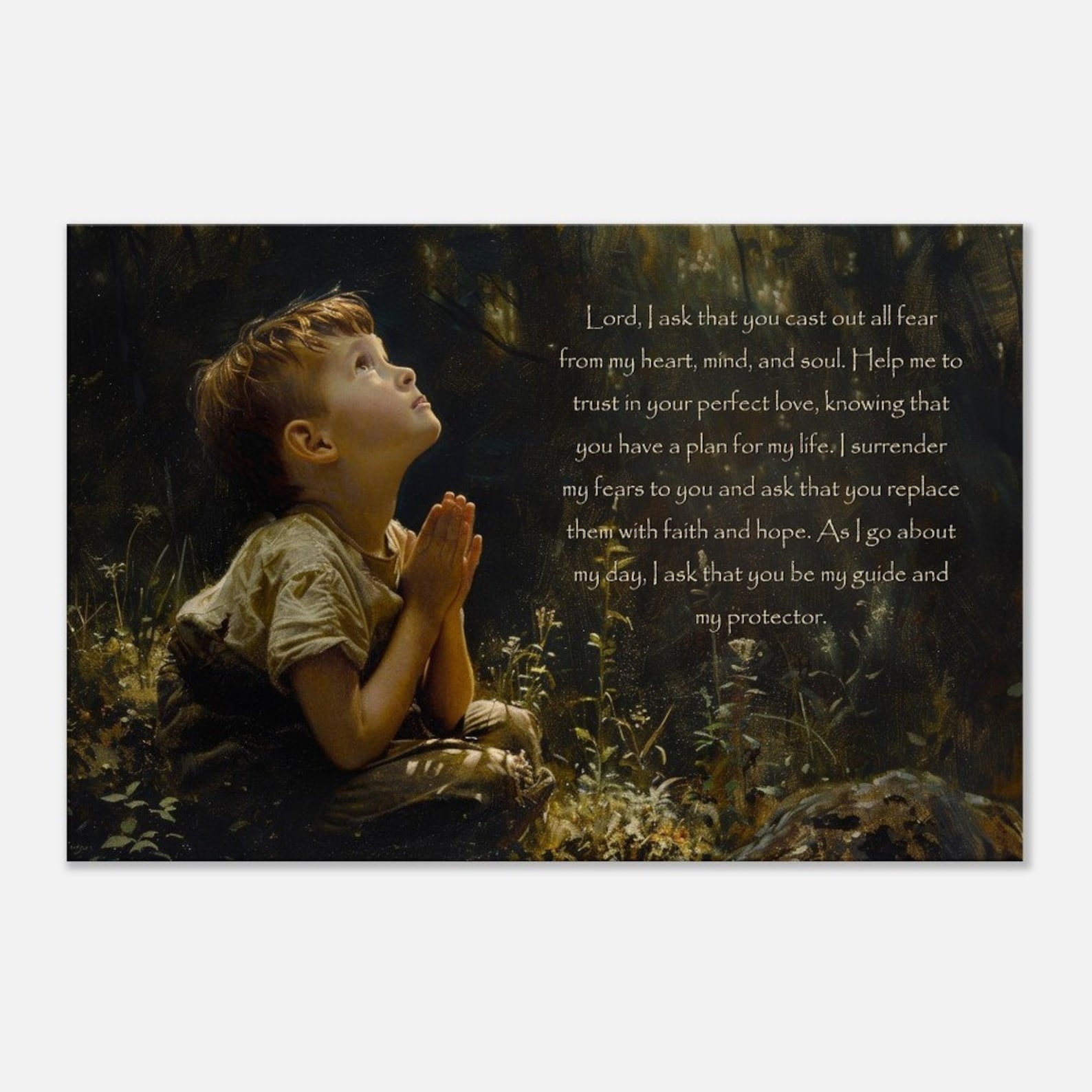 Lost Boy Praying to God, Prayer to Lord, Storytelling Art, Religious ...