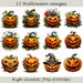 Evil Halloween Pumpkin Clipart, JPG Images (digital Download) - Etsy
