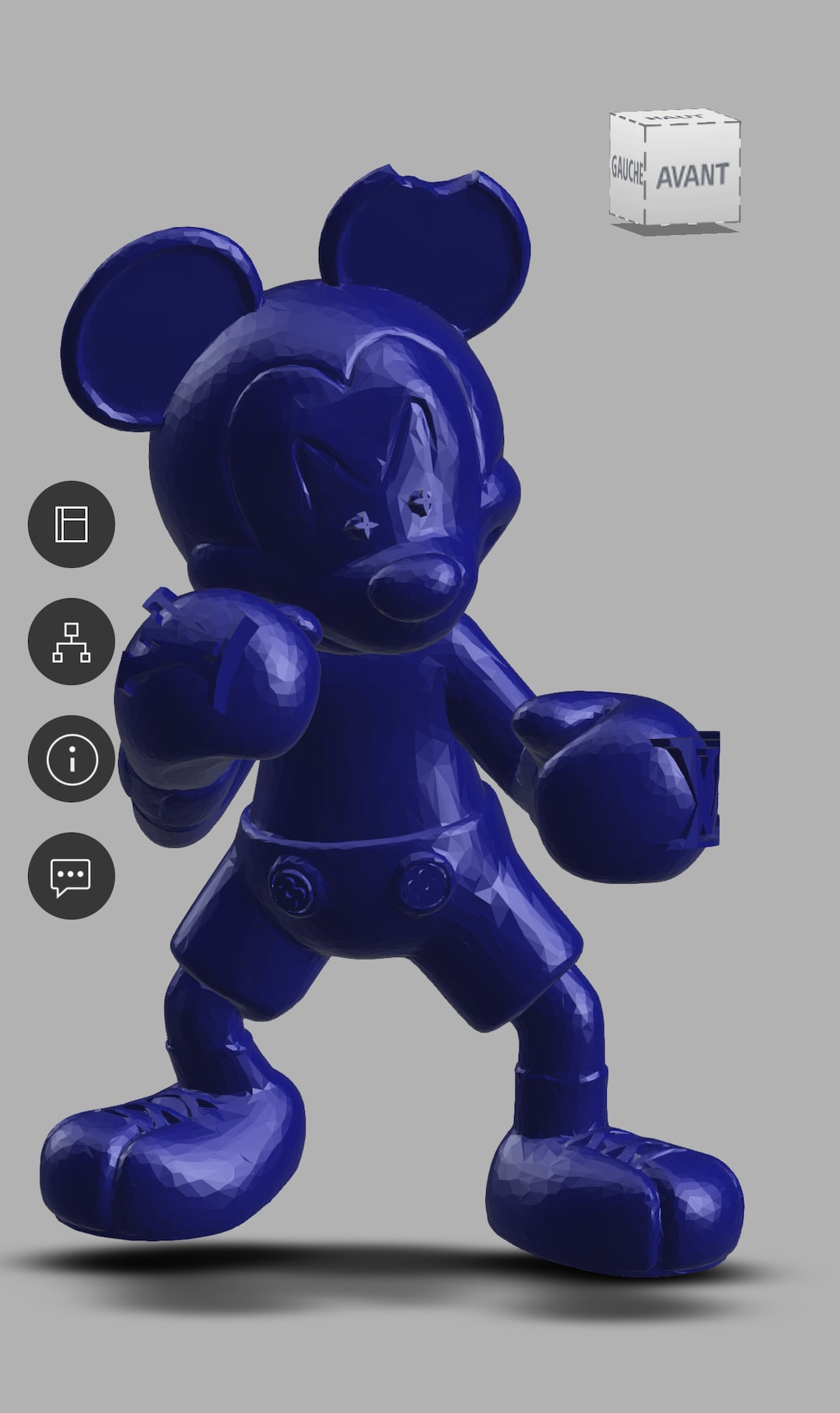 Mickey Mouse Boxing 3D STL File - Etsy
