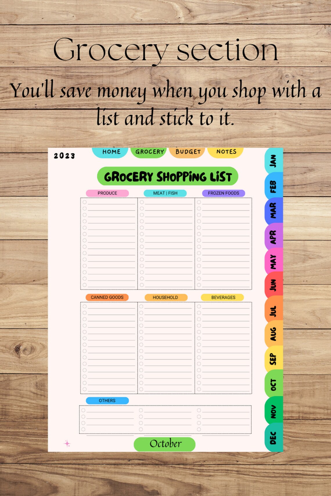 Monthly Digital Planner Budget Planner Digital Planner Ipad - Etsy
