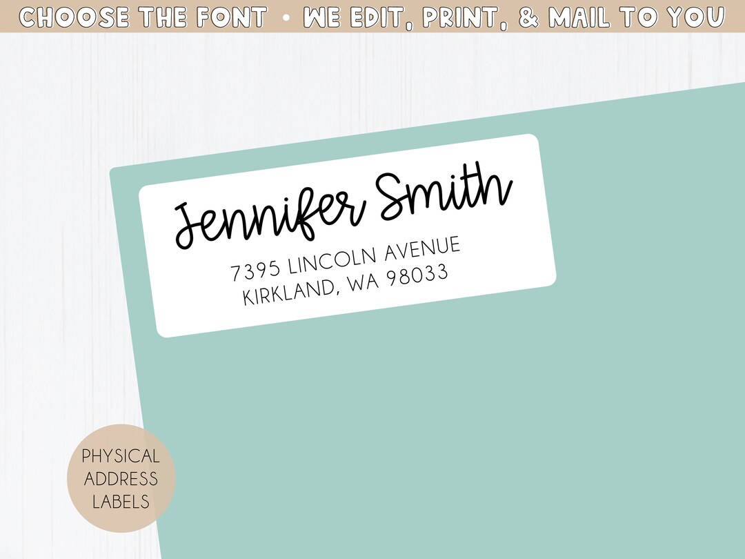 Custom Address Labels Personal Touch to Your Mail Fun and - Etsy