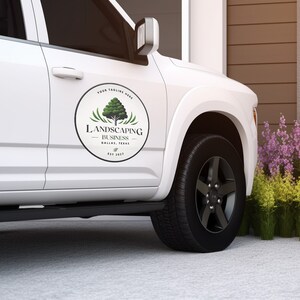 Customizable Landscaping Tree Logo: Circular Design (V2) - Etsy