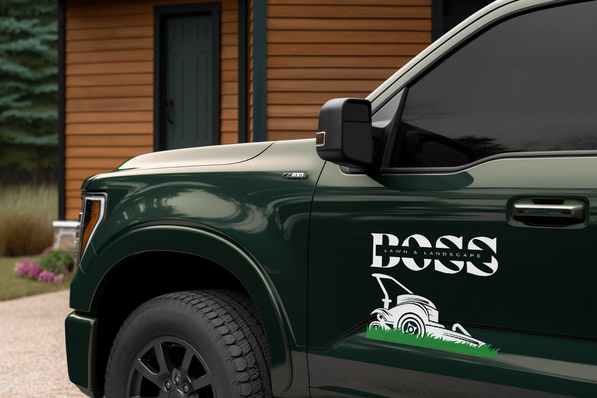 Customizable BOSS Lawn & Landscape Logo DIY - Etsy