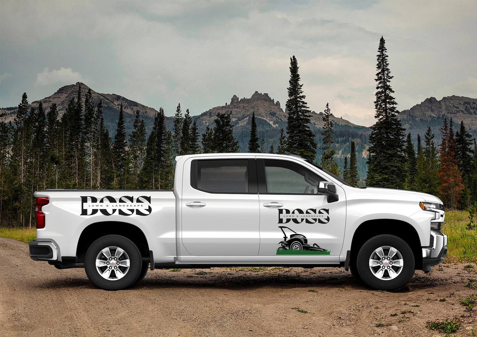 Customizable BOSS Lawn & Landscape Logo DIY - Etsy