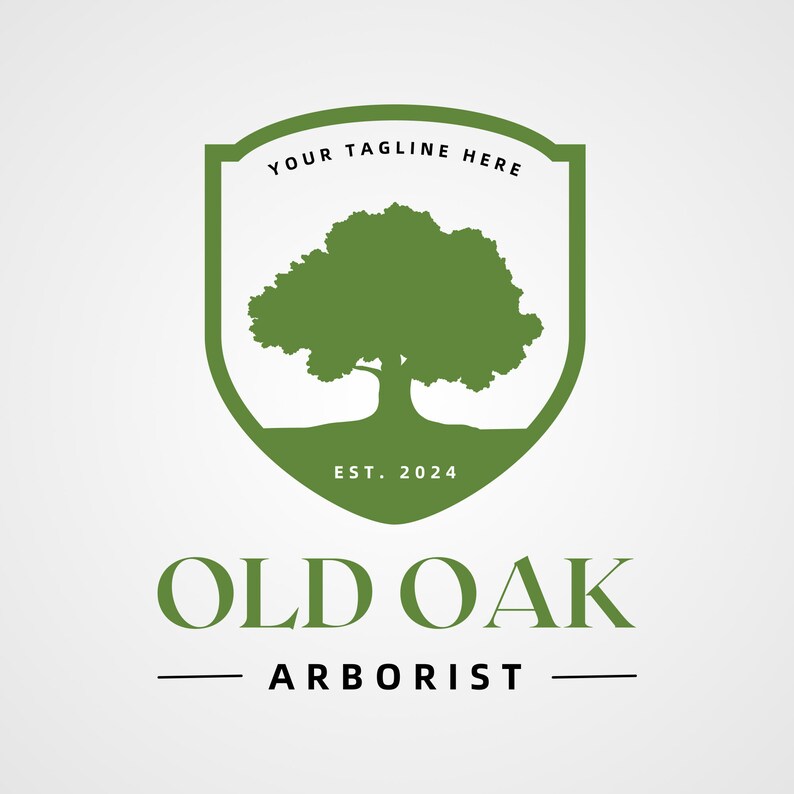 Customizable Arborist Logo | Old Oak | Tree Trimming & Landscaping ...