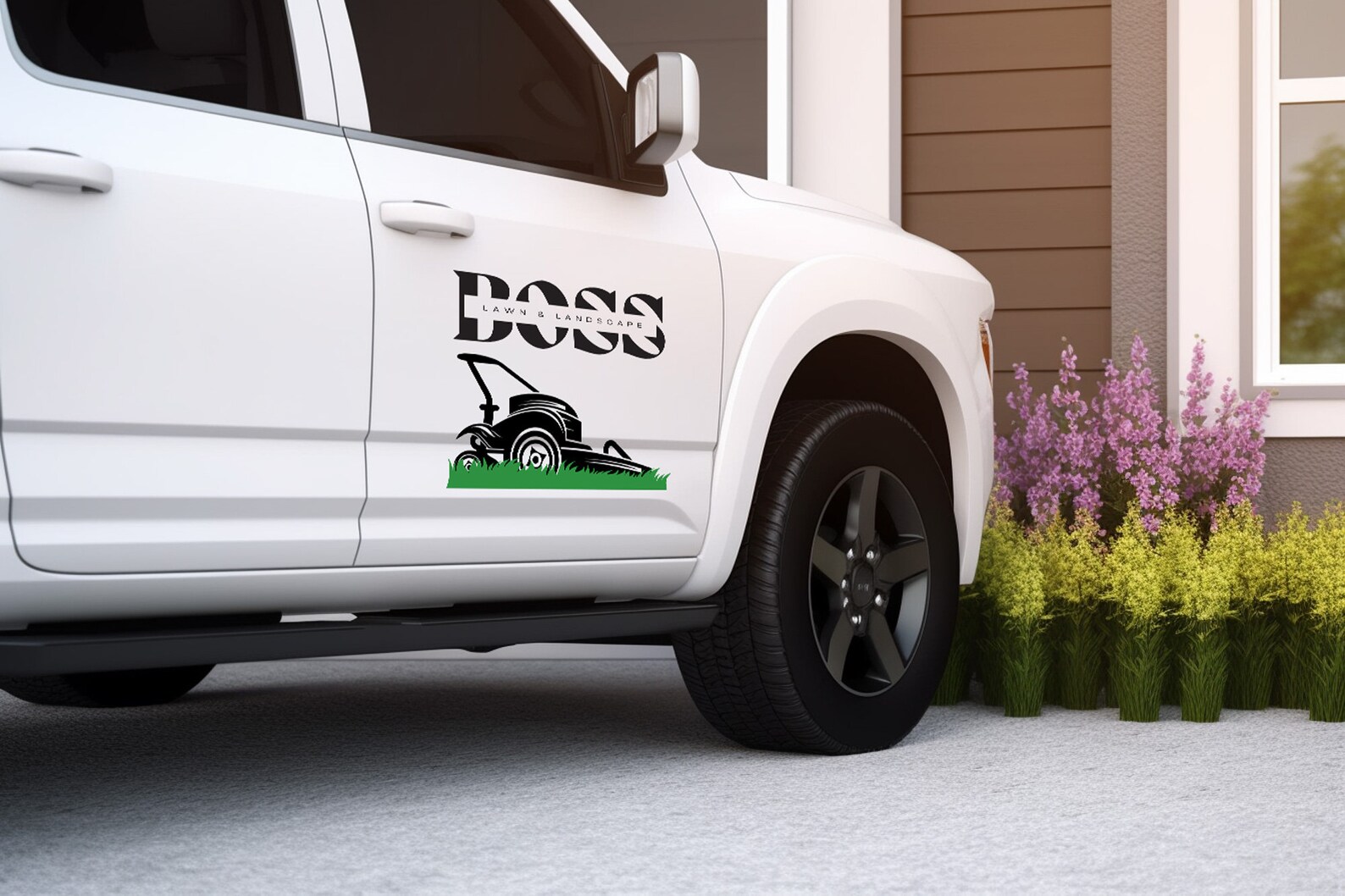 Customizable BOSS Lawn & Landscape Logo DIY - Etsy
