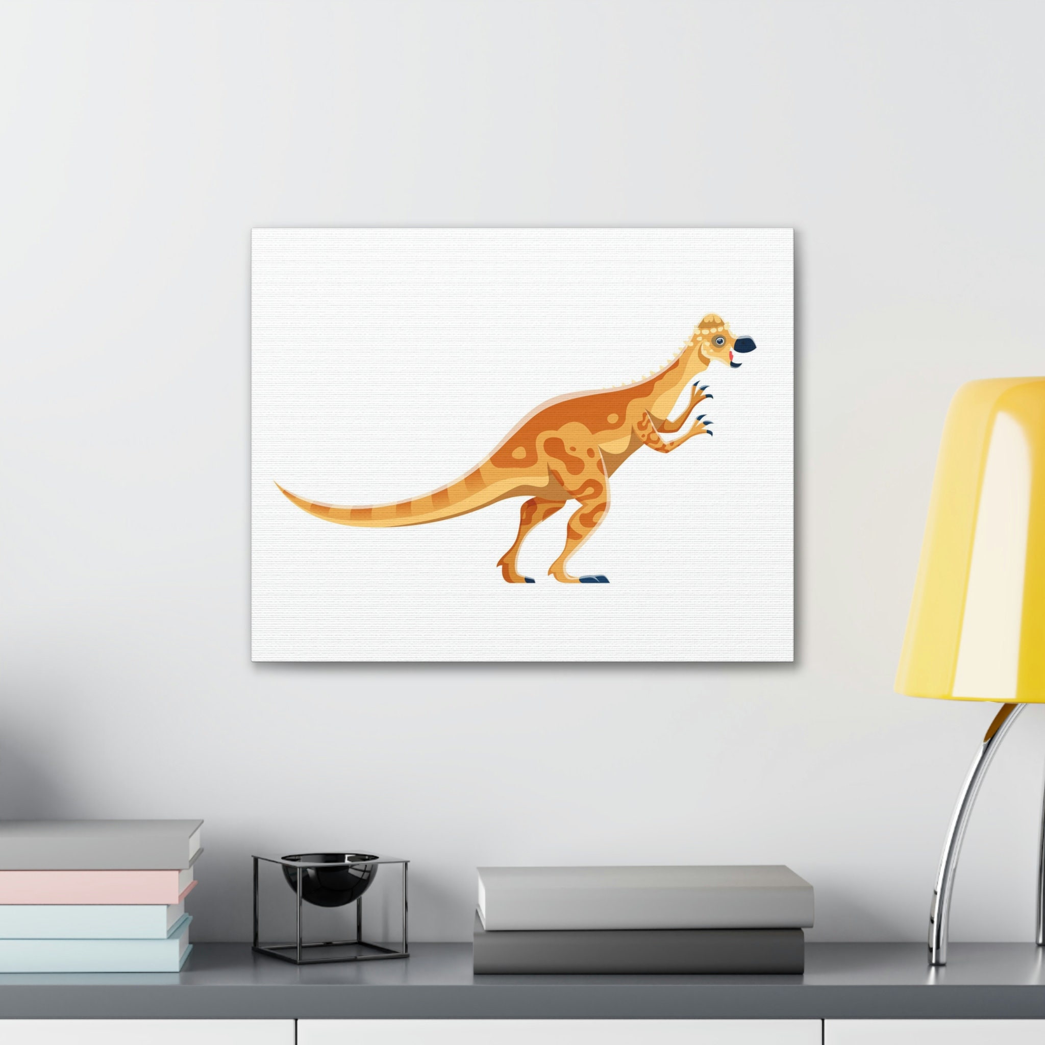 Dinosaur Art Work T-rex Child's Room Canvas Gallery Wraps - Etsy
