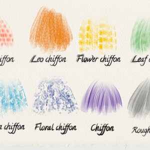 8 Chiffon Texture Digital Brushes for Procreate - Etsy