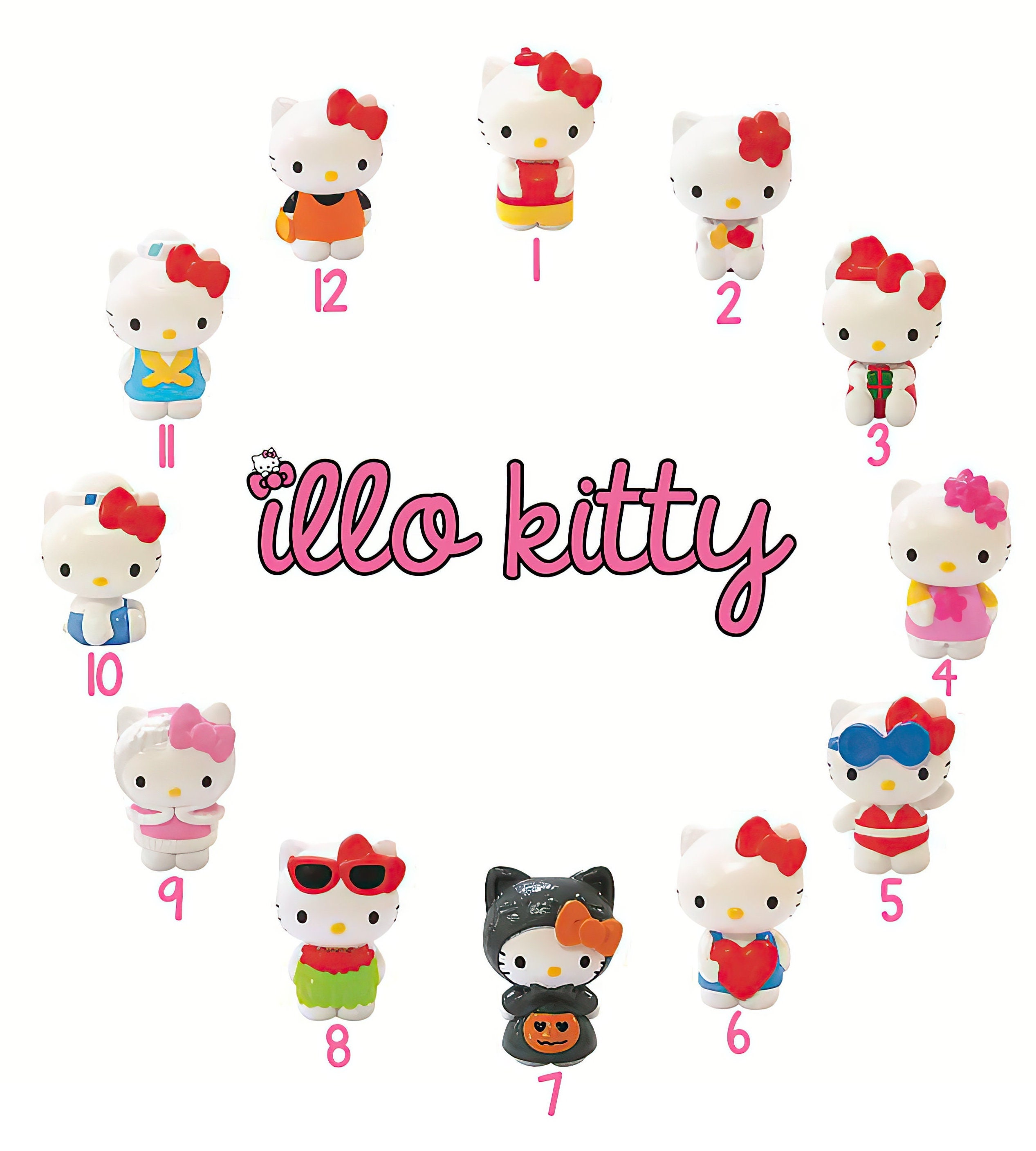 Hello Kitty Minifigures, Sanrio Mini Toy, Cute Kitty Gift, Hello Kitty ...