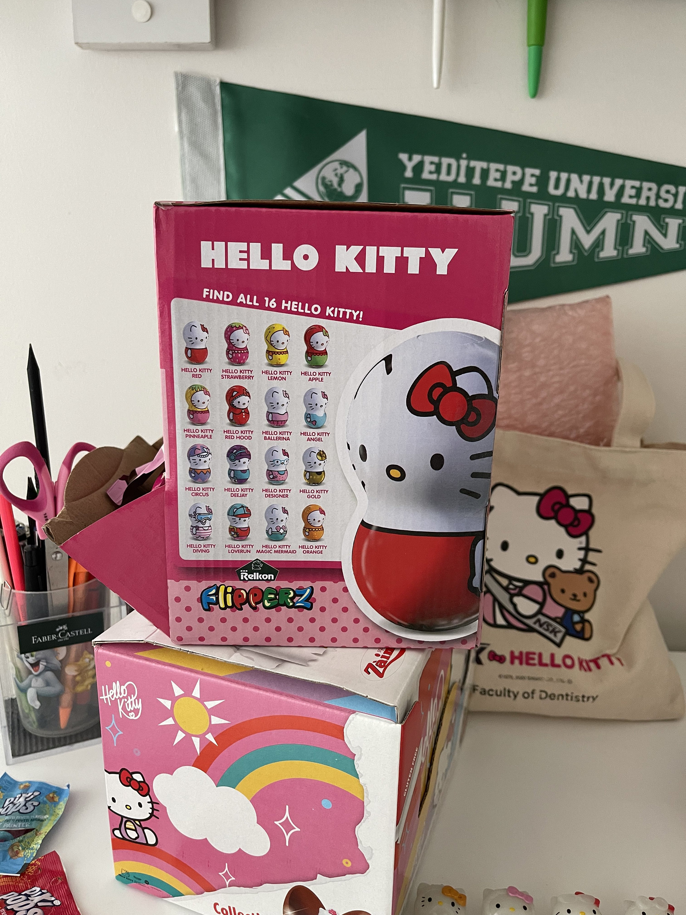 Hello Kitty Roly Poly Figures, Relkon Flipperz Hello Kitty Figures ...