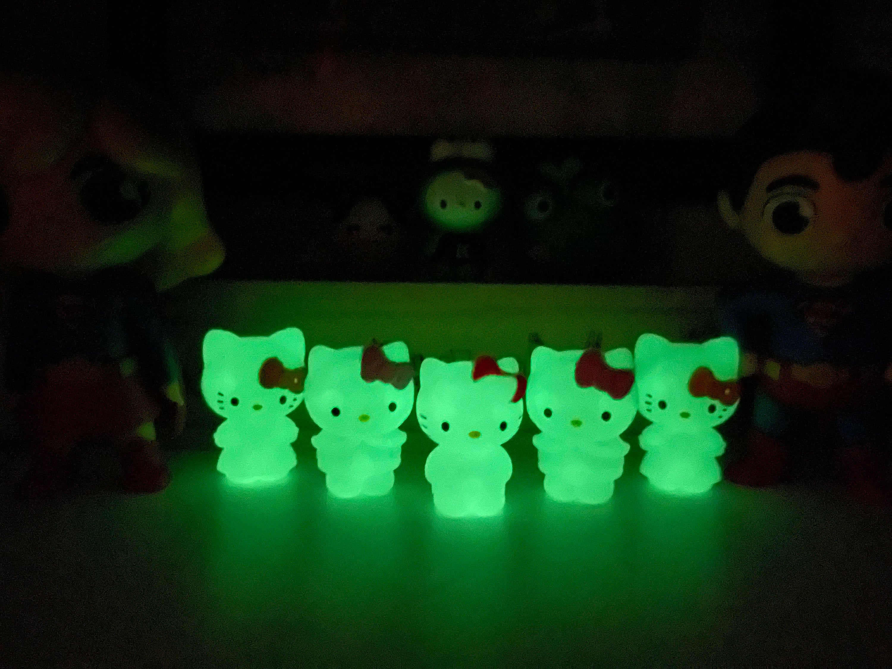 Glow in the Dark Hello Kitty Minifigures, Sanrio Cute Kitty Gift, Hello ...