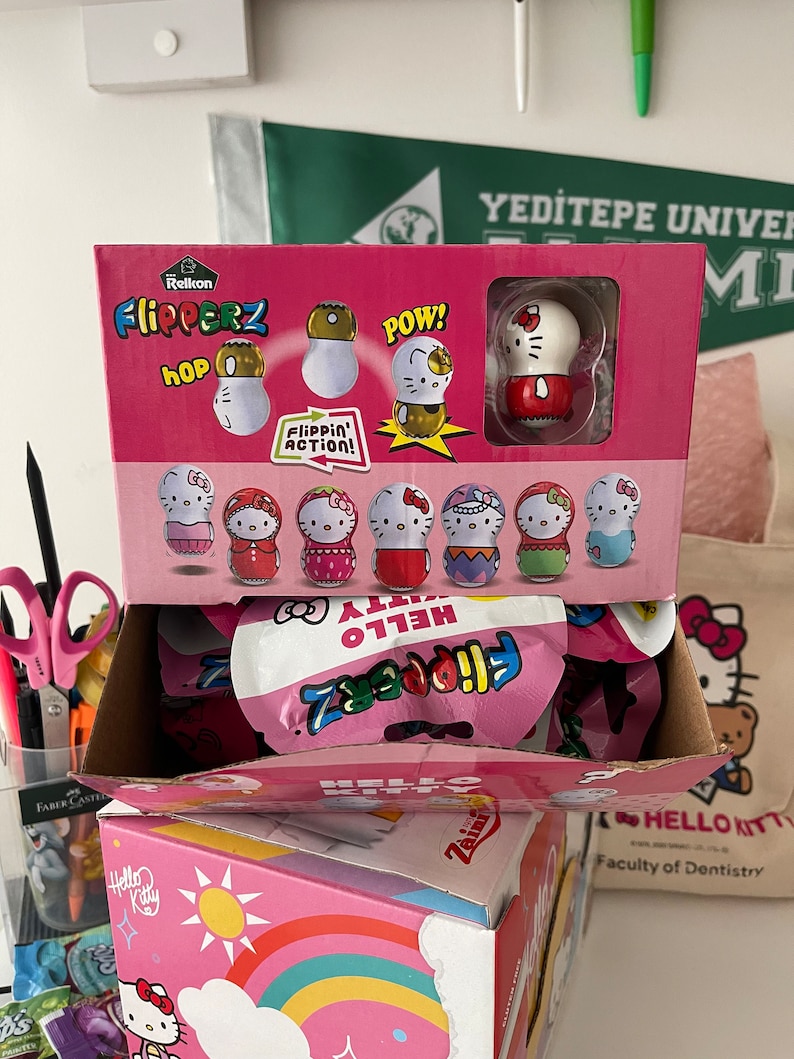 Hello Kitty Roly Poly Figures, Relkon Flipperz Hello Kitty Figures ...