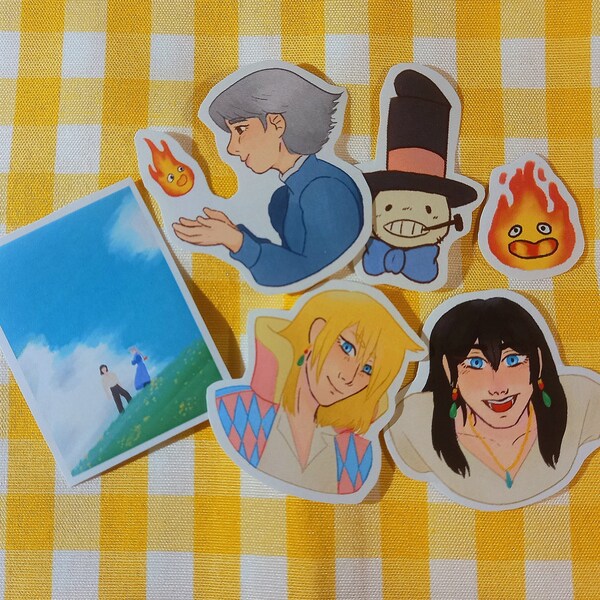 Howls Moving Castle Stickers - Etsy