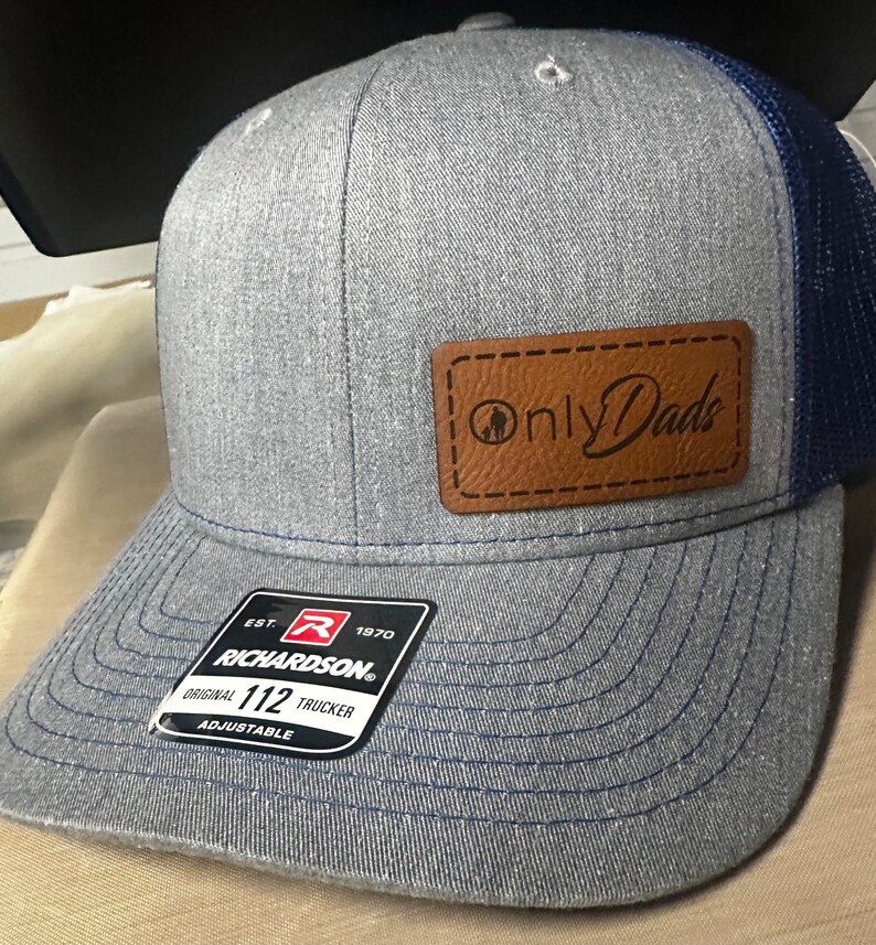Only Dads Leather Patch Hat Richardson 112 - Etsy