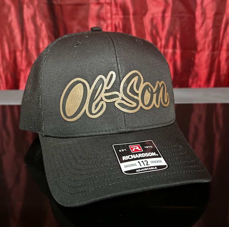 Ol Son / Leather Patch Hat / Richardson 112 - Etsy