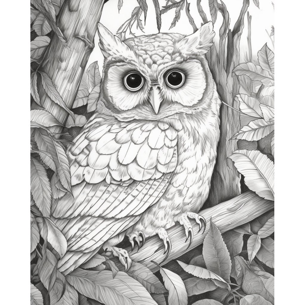 Owl Coloring Pages, 2, Adult Coloring Pages, Adult Coloring Books ...